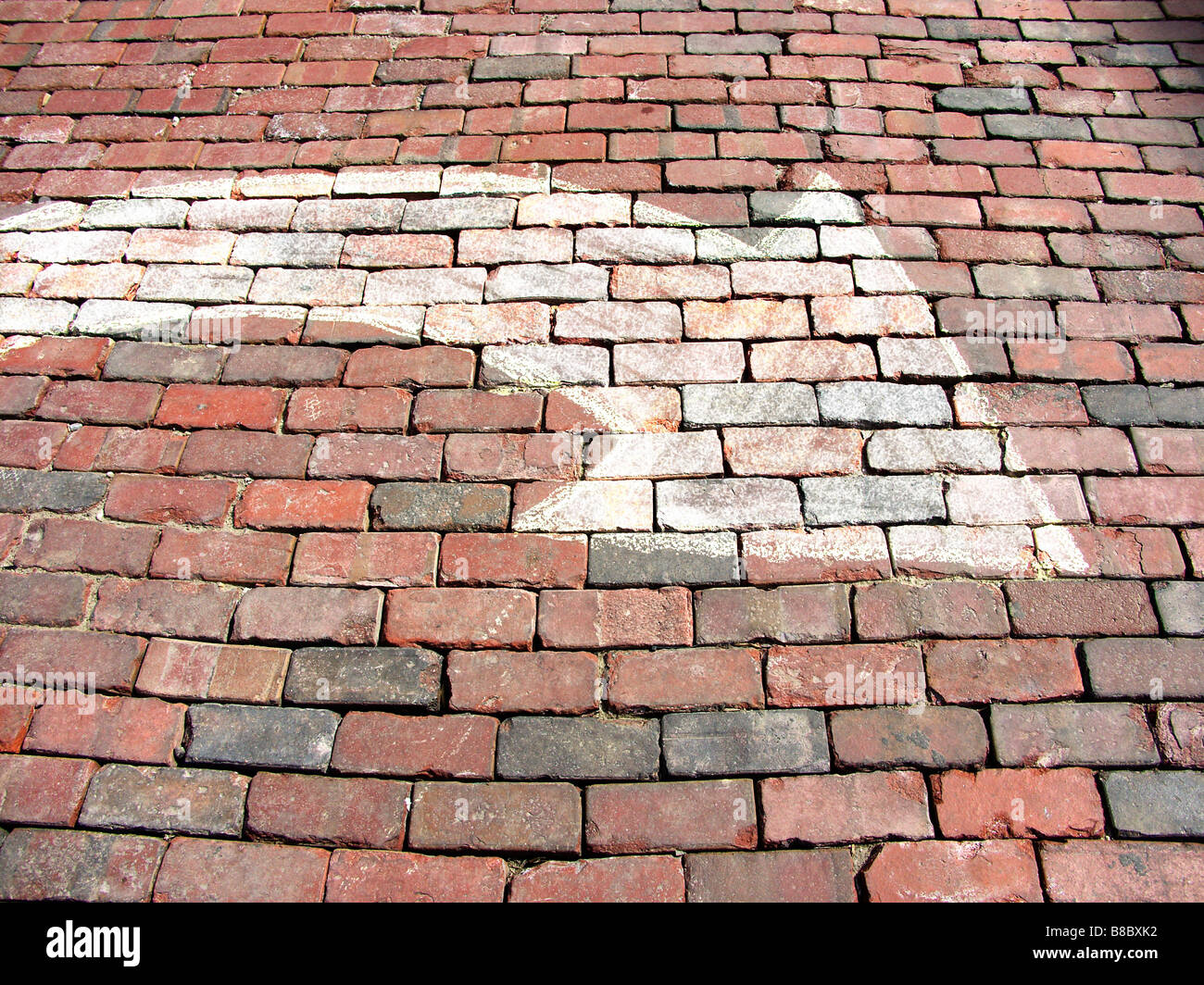 Arrow Brick Road Stock Photo - Alamy