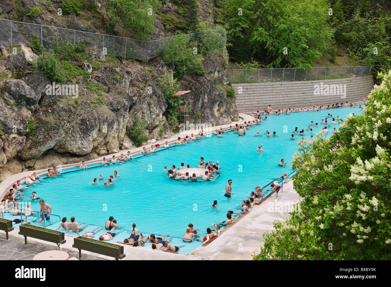 Kootenay national park hot spring hi-res stock photography and images ...