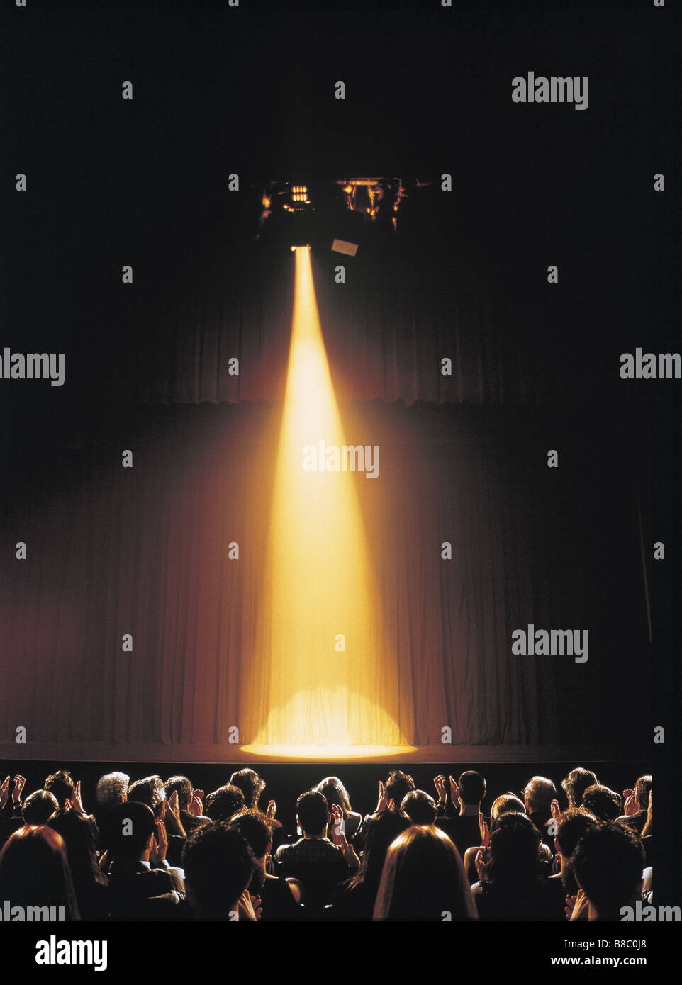 Empty Stage With Spotlight