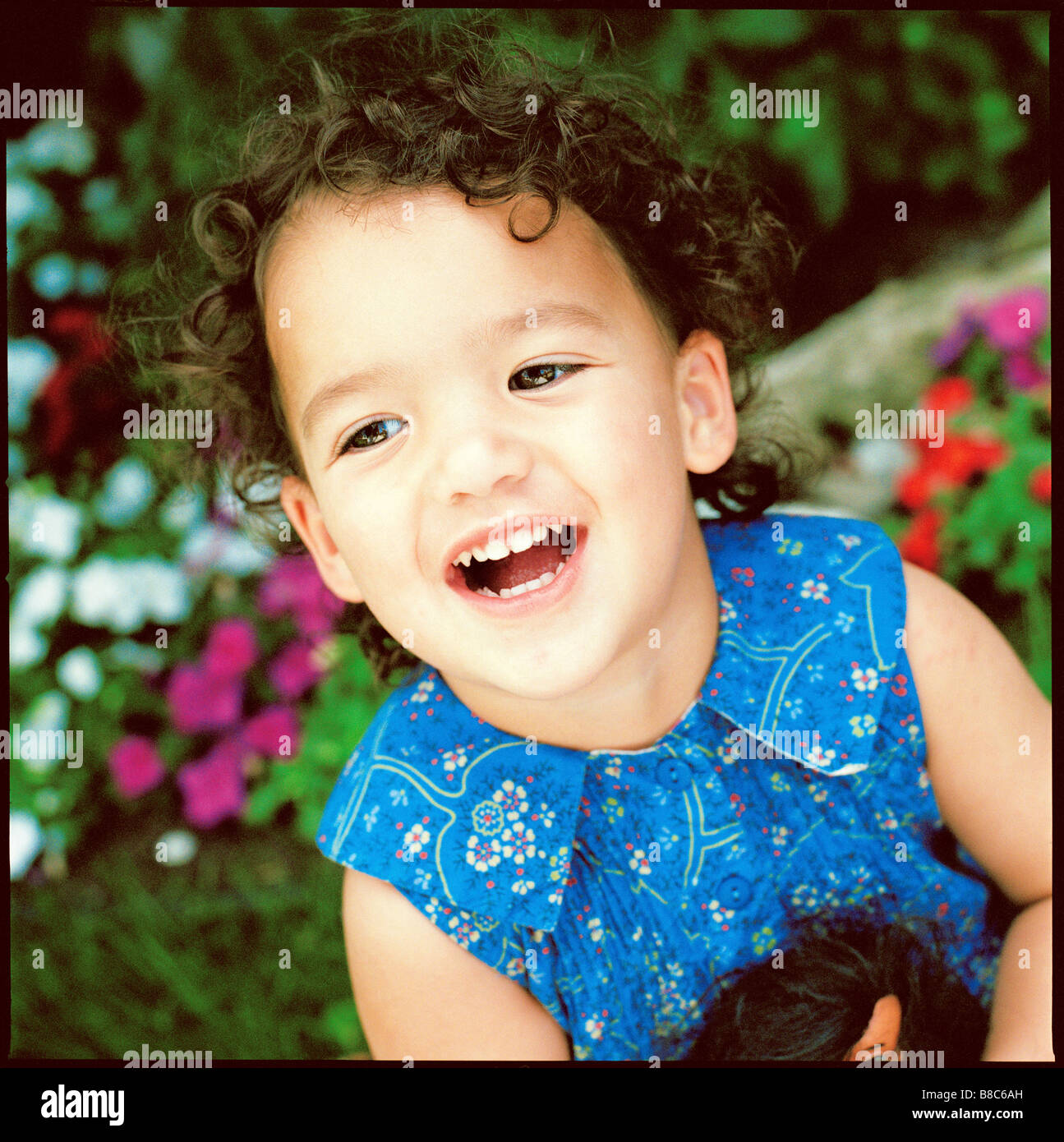 Young Girl Laughing Smiling Stock Photo - Alamy