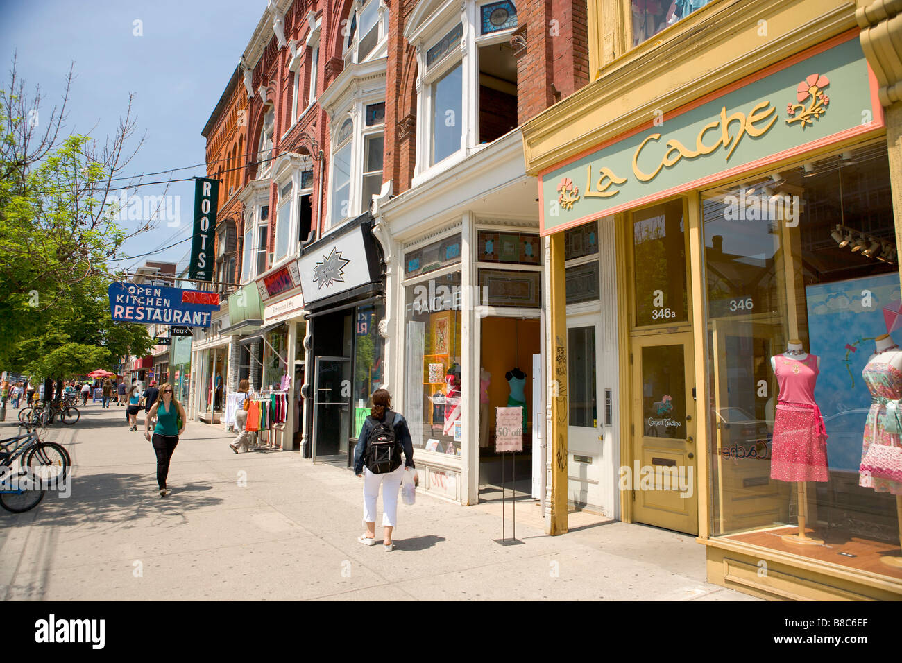 Toronto queen street sidewalk hi-res stock photography and images - Alamy
