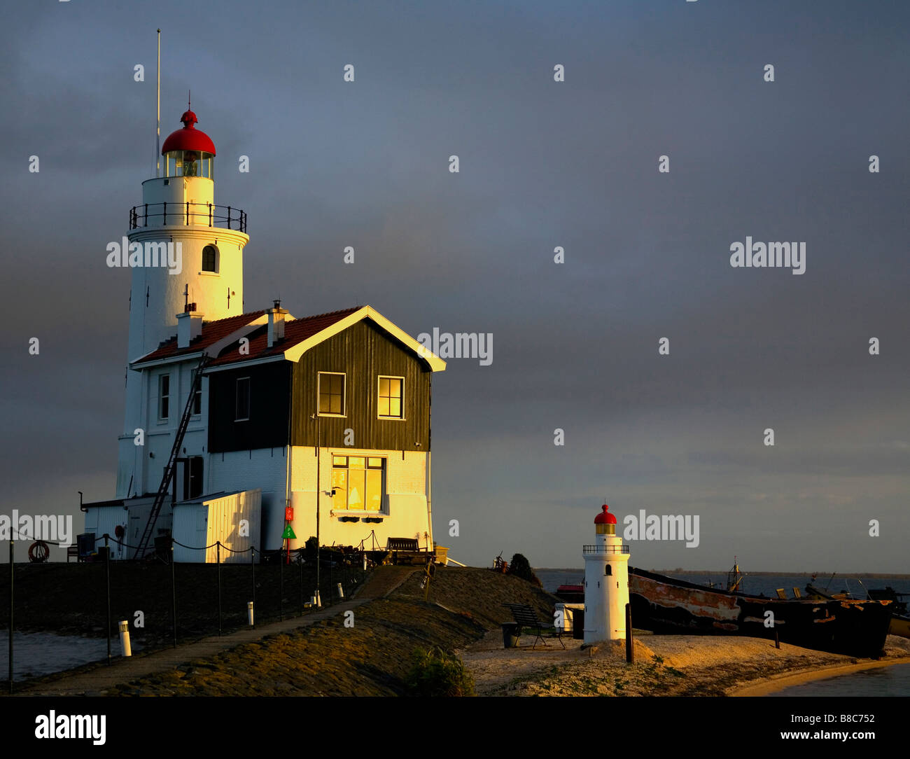 Photograph of a Lighthouse in the Netherlands Stock Photo - Alamy