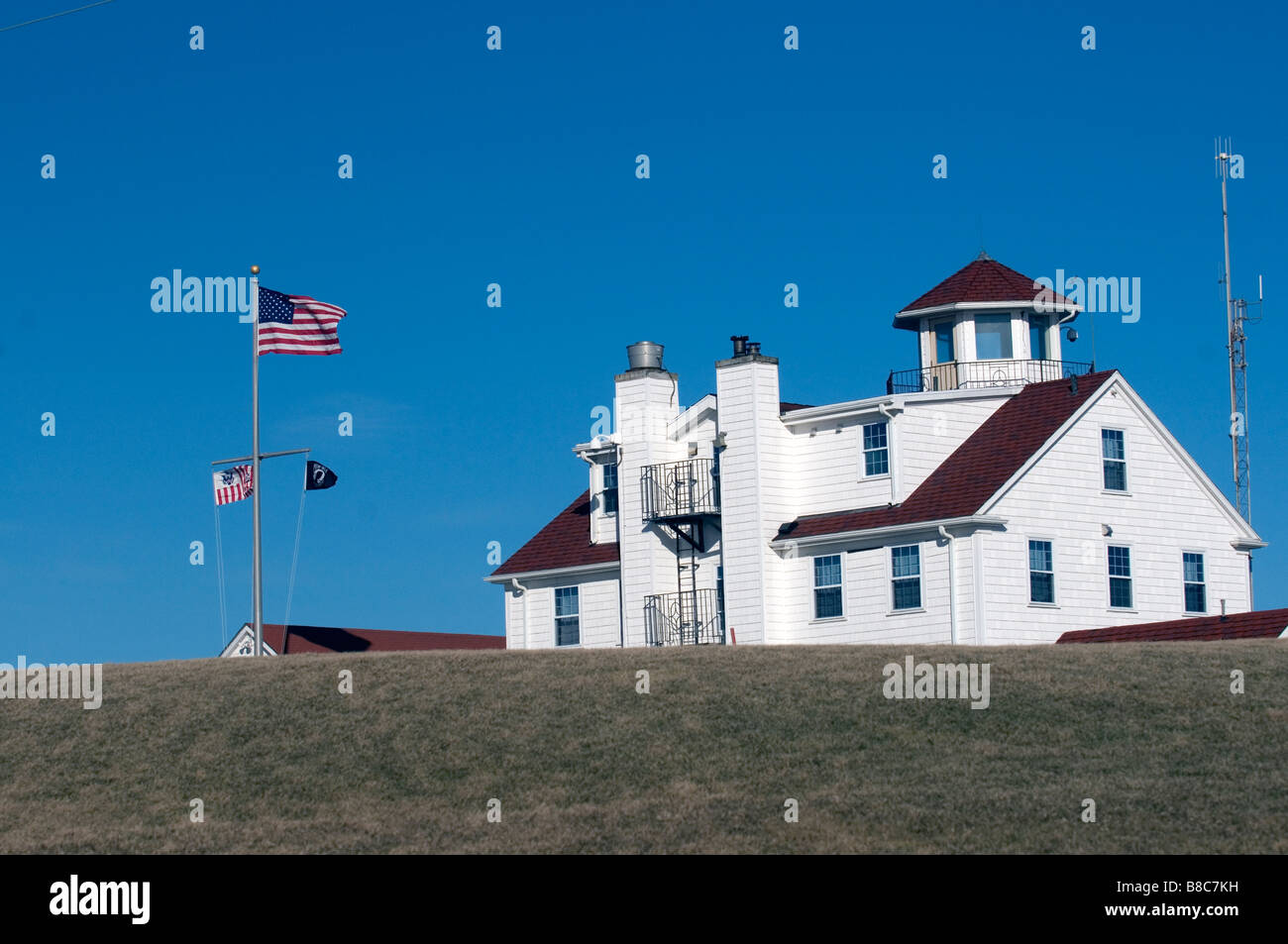 Coast Guard Station at Point Judith Rhode Island Stock Photo - Alamy