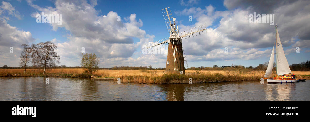 Windmill and sailing boat hi-res stock photography and images - Alamy