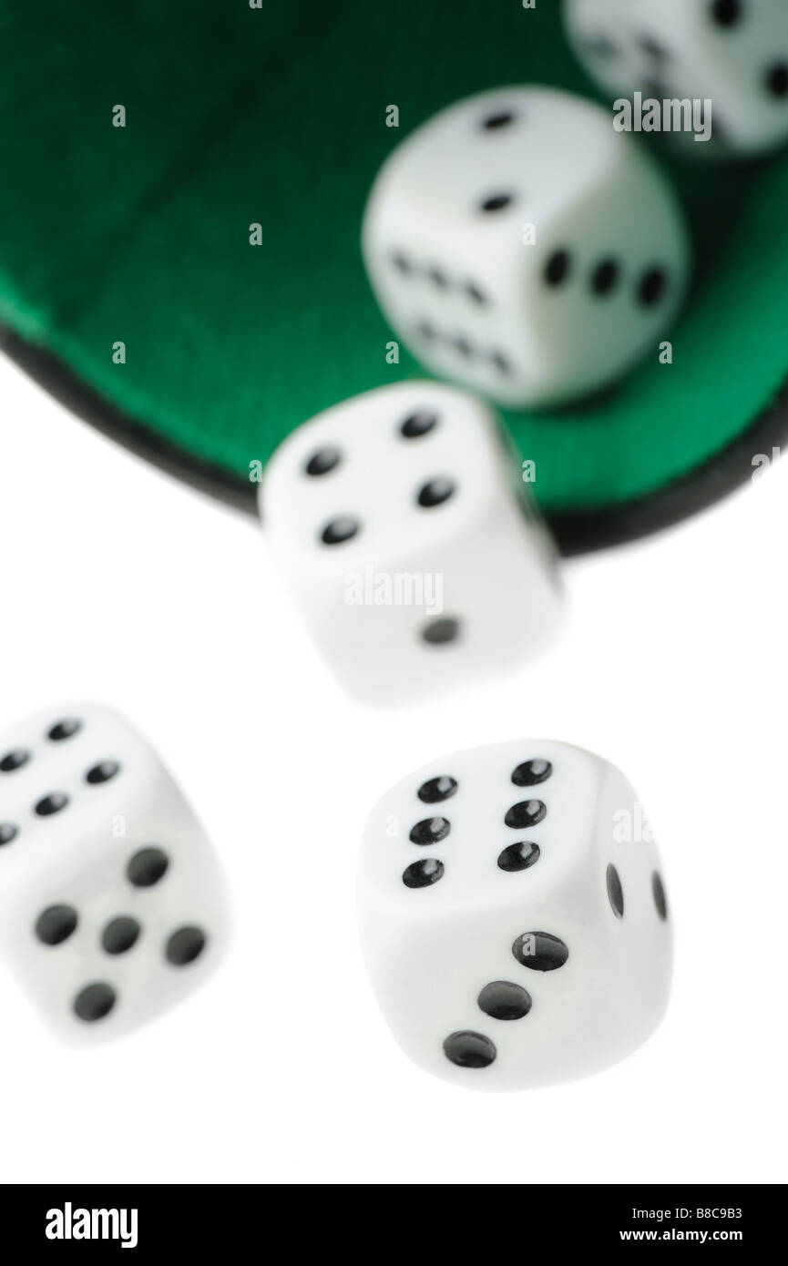 isolated dices Game cubes on a white background Stock Photo - Alamy