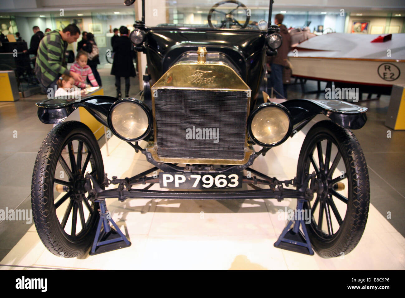 Model T Ford in Science Museum London EDITORIAL USE ONLY Stock Photo ...