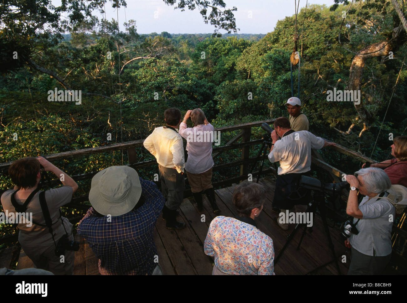 TOURISTS wildlife watching Stock Photo - Alamy