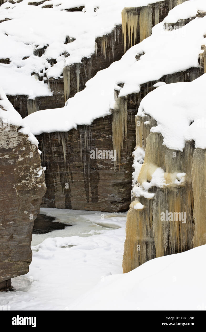 Linn of Dee in winter near Braemar, Deeside, Aberdeenshire, Scotland ...