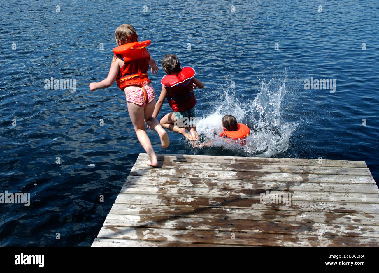 Dock Jumping High Resolution Stock Photography and Images - Alamy