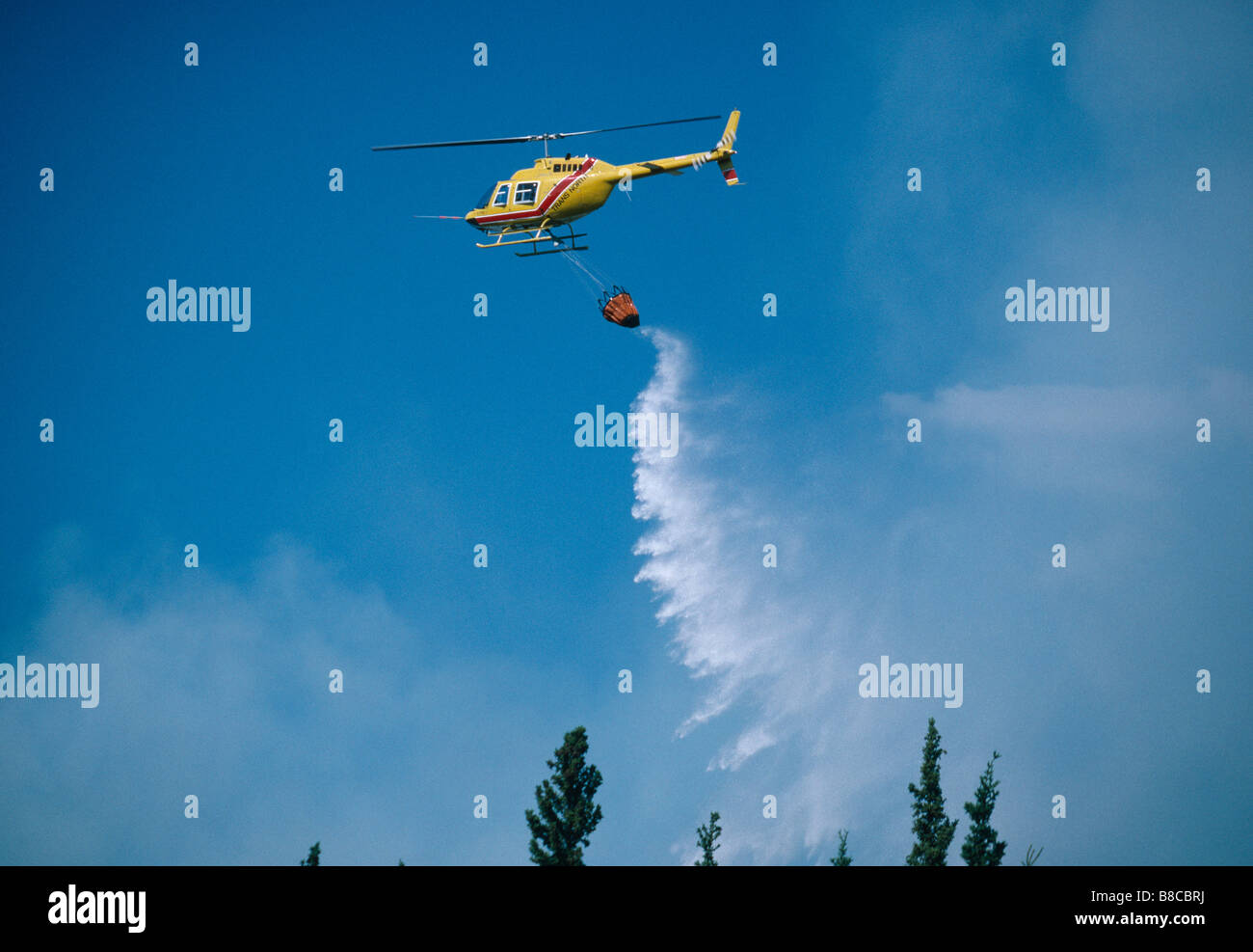 HELICOPTER AT FIRE Stock Photo - Alamy
