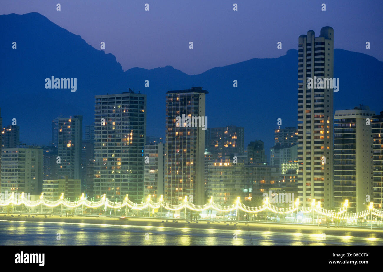 Benidorm night hi-res stock photography and images - Alamy