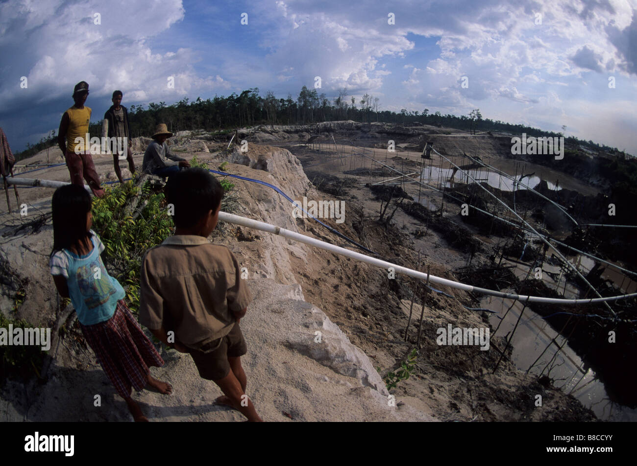 Gold mining pit Stock Photo - Alamy