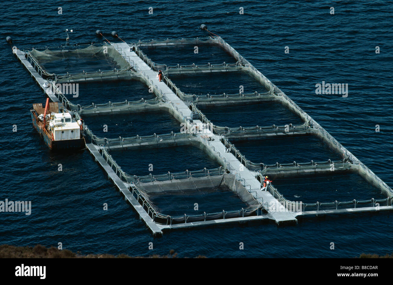 Salmon Farm Cages Stock Photos & Salmon Farm Cages Stock Images - Alamy