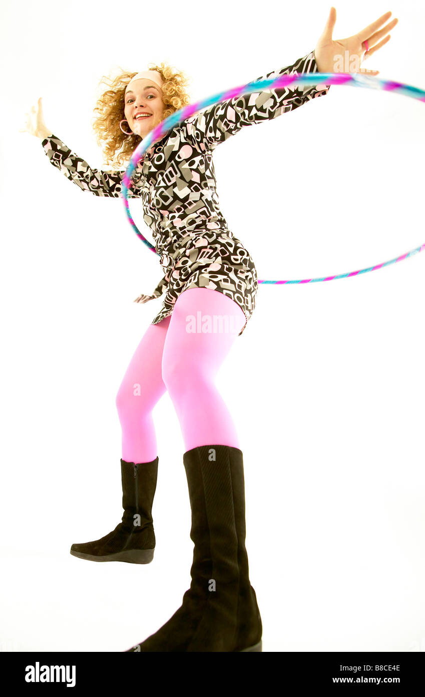 Hula hoop woman action hi-res stock photography and images - Alamy