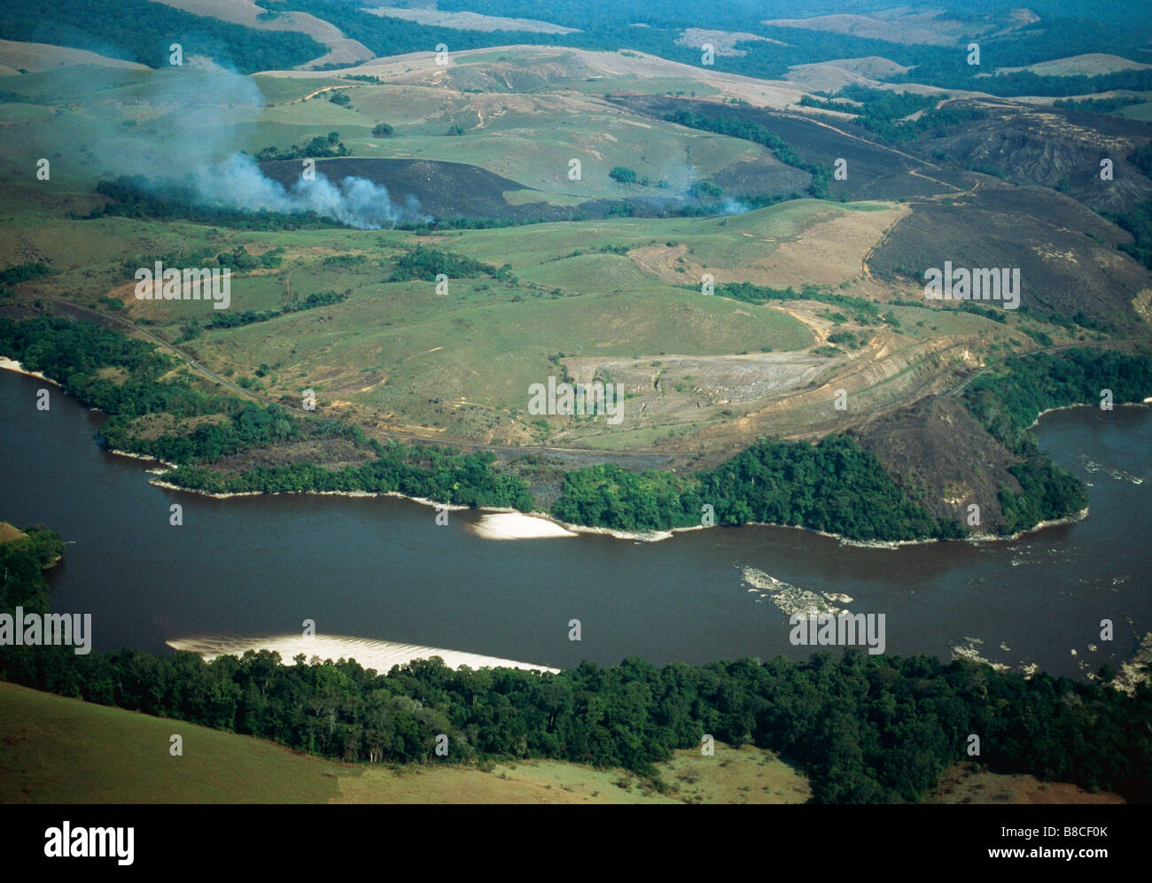 OGOOUE RIVER aerial Stock Photo - Alamy