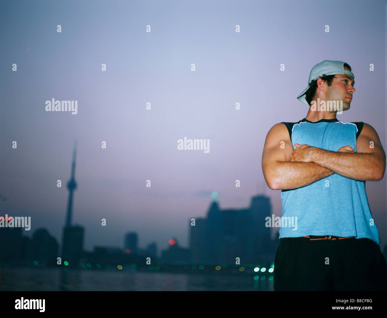 Man Toronto Skyline,Ontario Stock Photo - Alamy