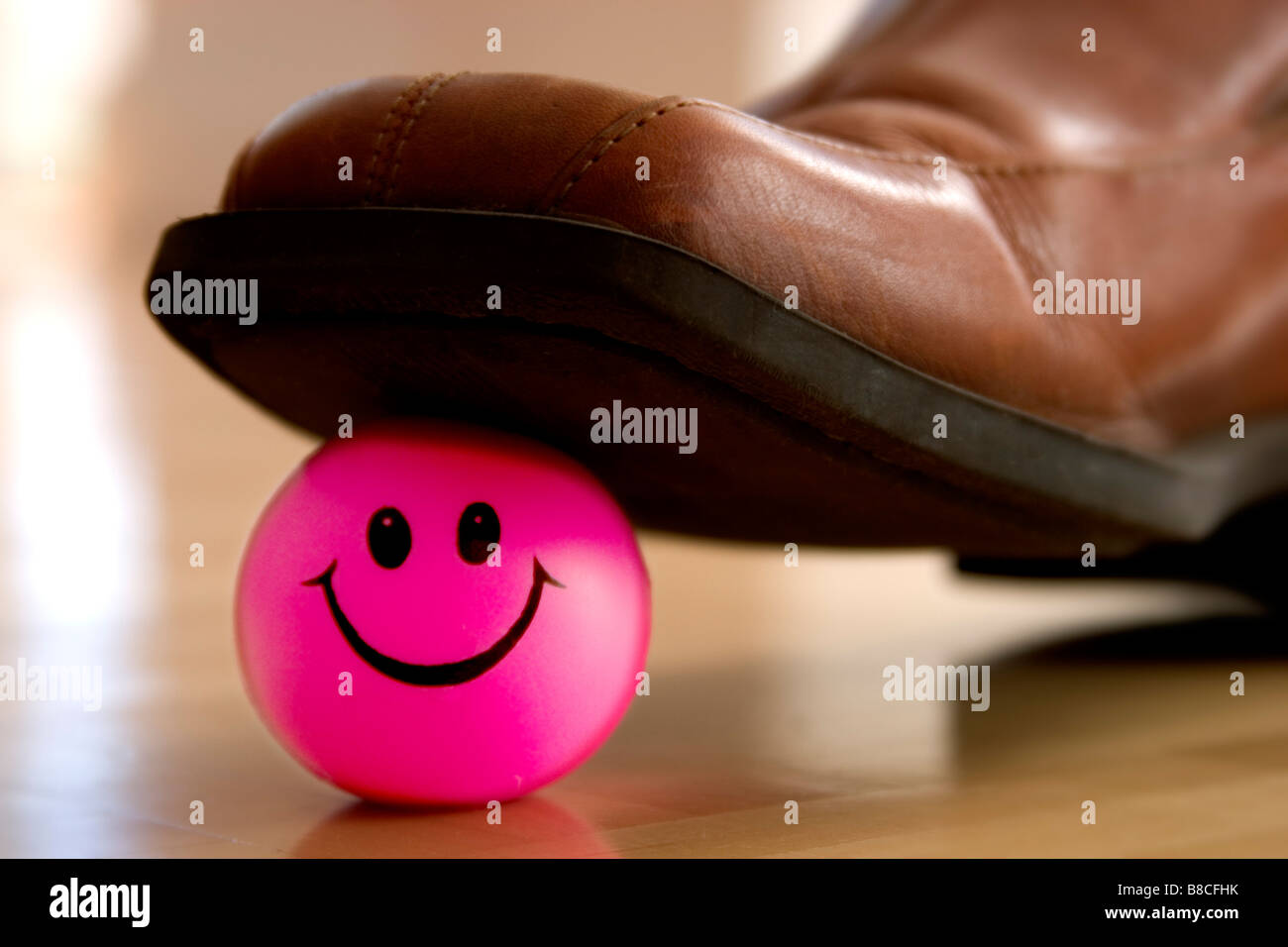 Shoe Stepping Ball Stock Photo - Alamy