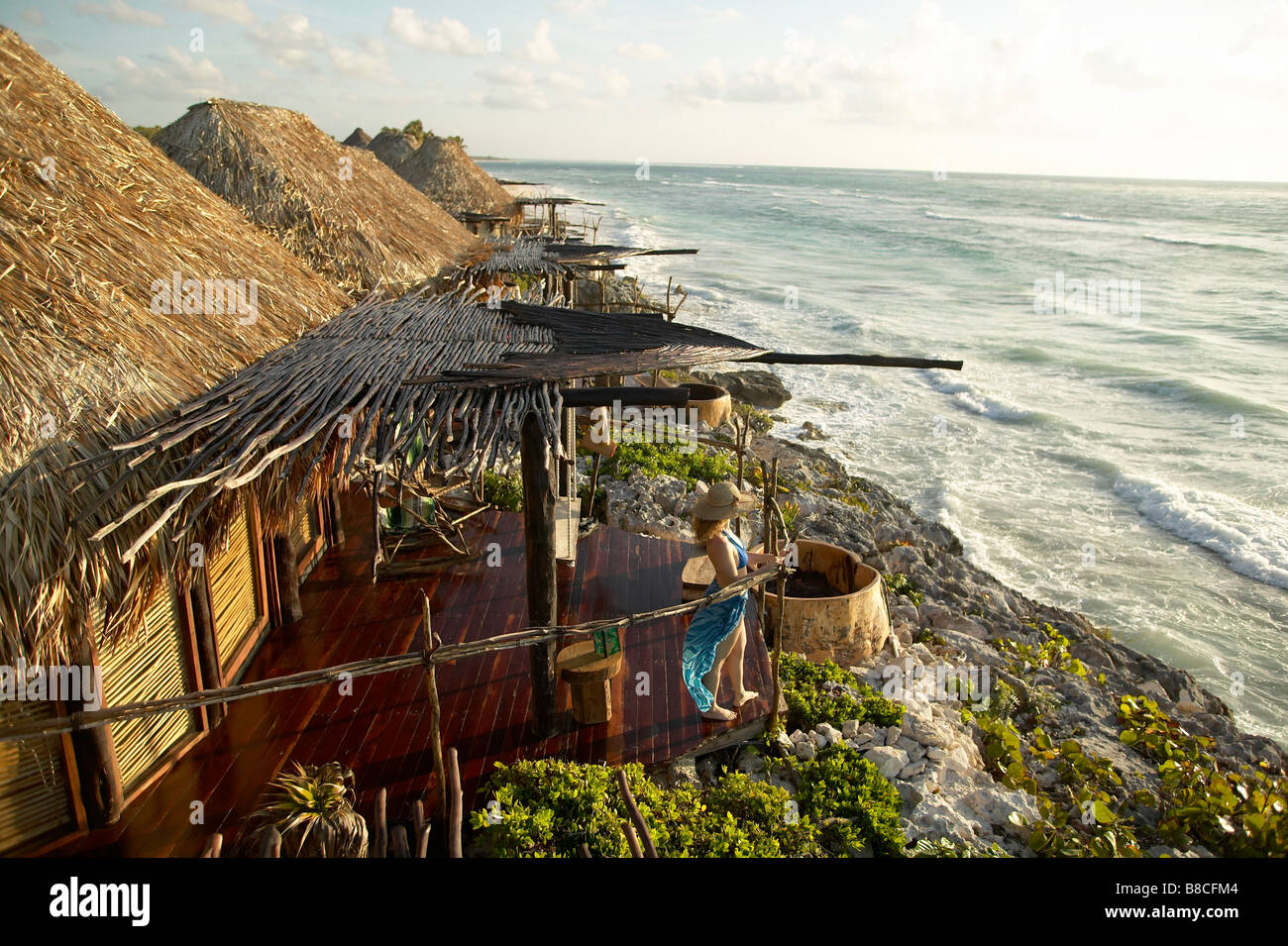 Hut Beach, Tulum, Mexico Stock Photo - Alamy