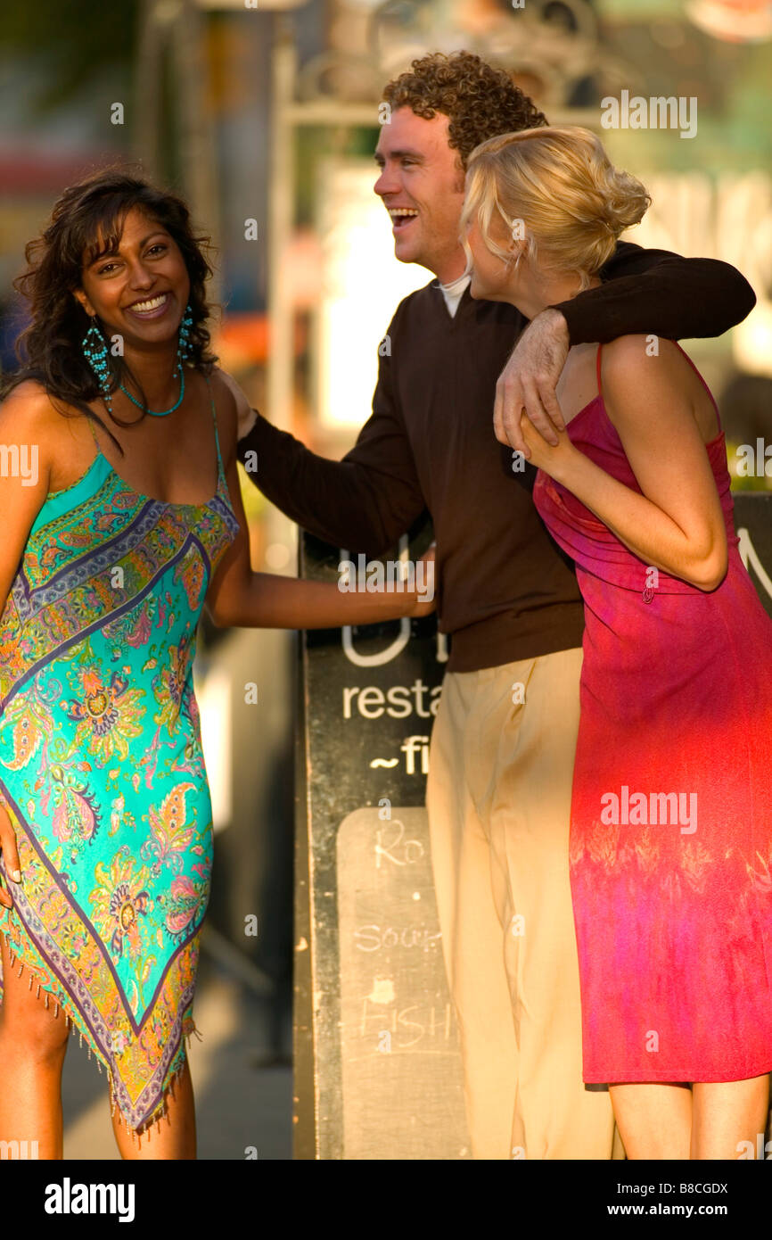 Friends Laughing Street, Toronto,Ontario Stock Photo - Alamy
