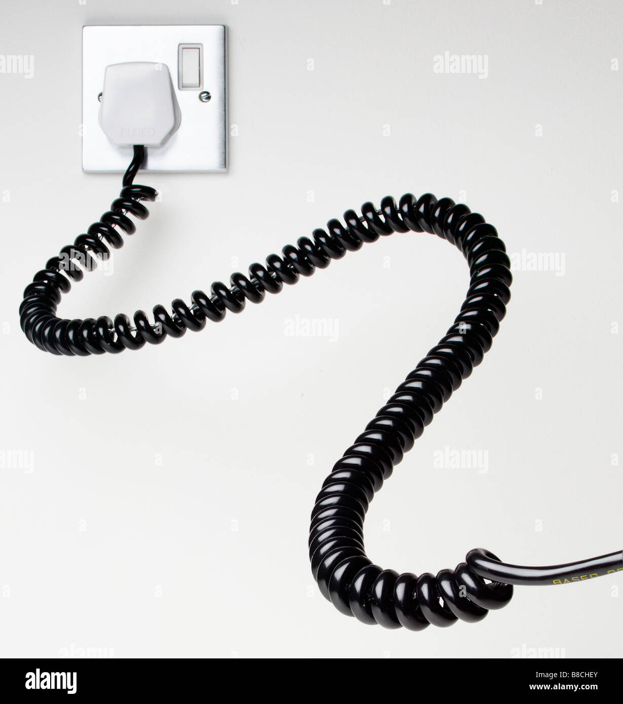 Plug socket and cable Stock Photo - Alamy