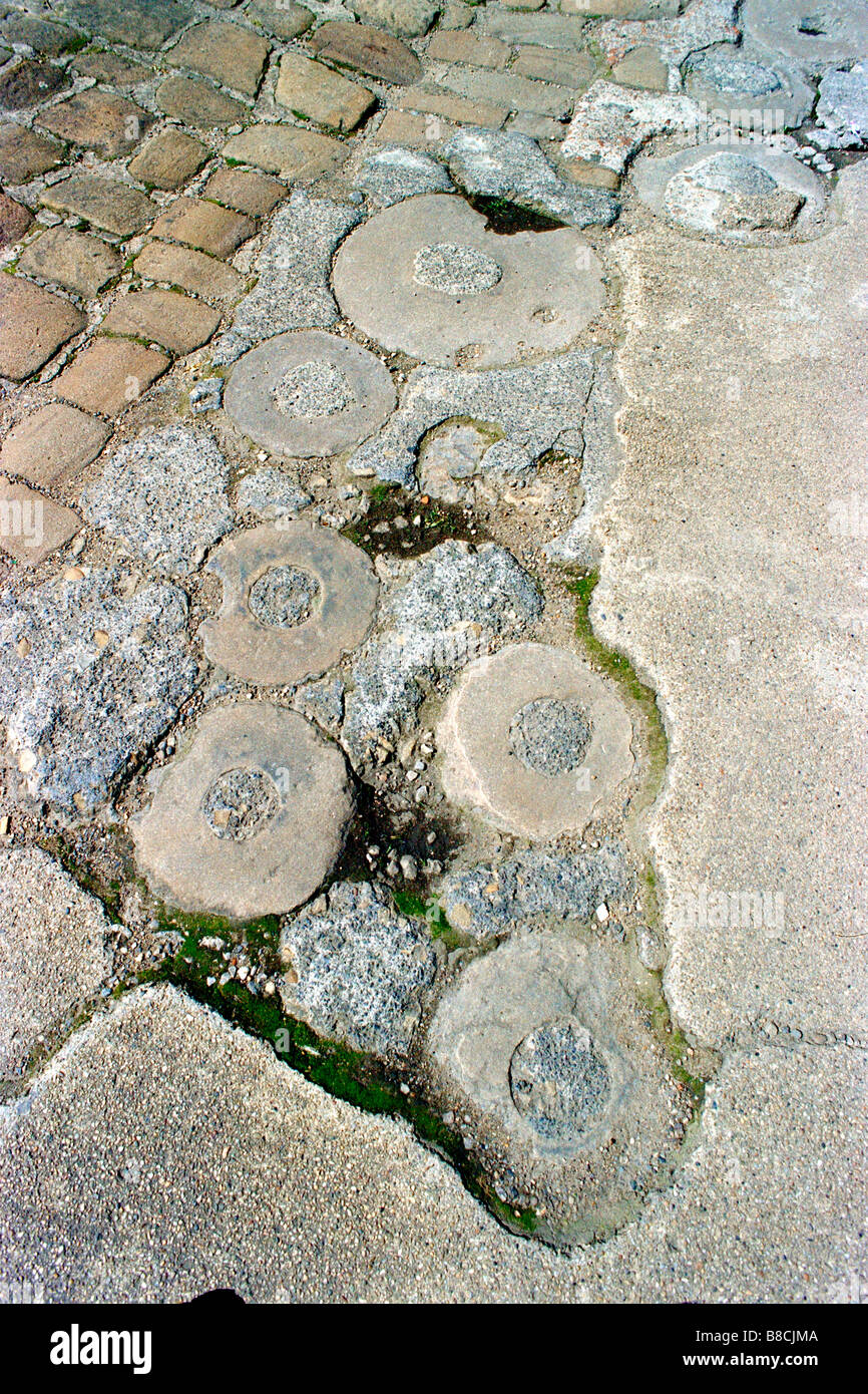 Old cobbles road hi-res stock photography and images - Alamy