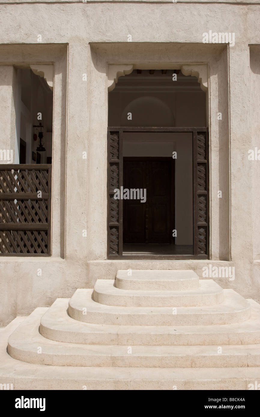 Dubai, UAE, Architectural detail of Sheikh Saeed al-Maktoum House Stock ...