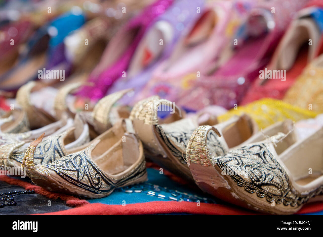 Dubai, UAE, Genie style sandals for sale in Bur Dubai souq in women’s ...