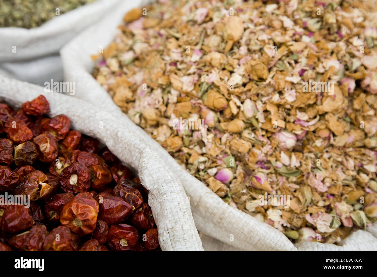 UAE, Dubai, many different spices are for sale at the spice souq in ...