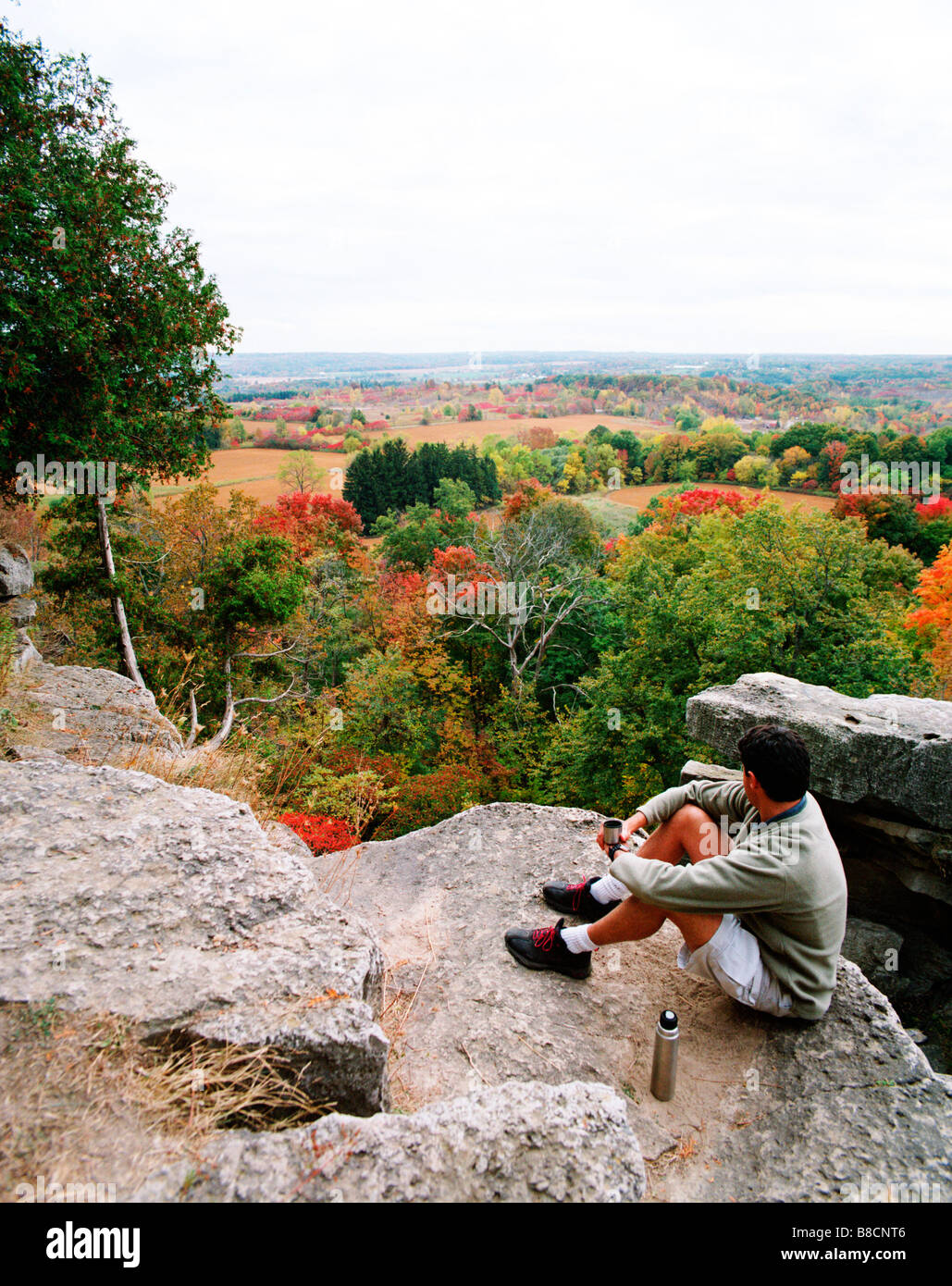 Man Rattlesnake Point, Halton,Ontario Stock Photo - Alamy