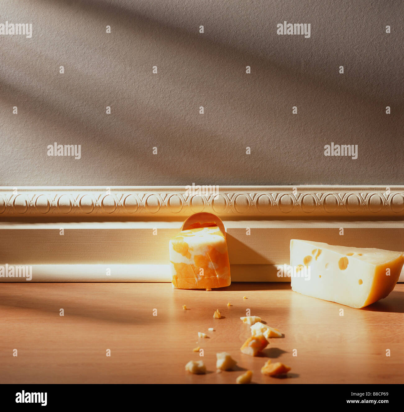 FL6435, Spyros Bourboulis; Huge Wedge Cheese Stuck Mouse Hole Stock ...