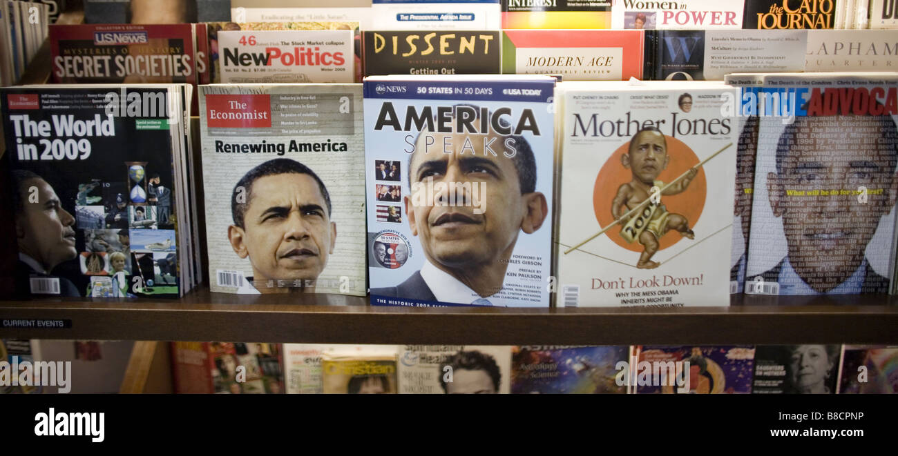 Magazines featuring cover images of President Barack Obama Stock Photo ...