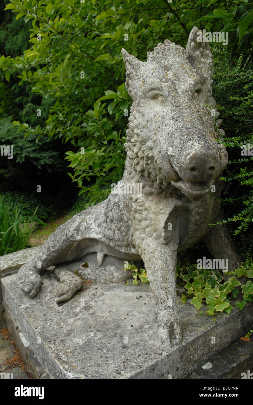wild boar stone statue Stock Photo - Alamy