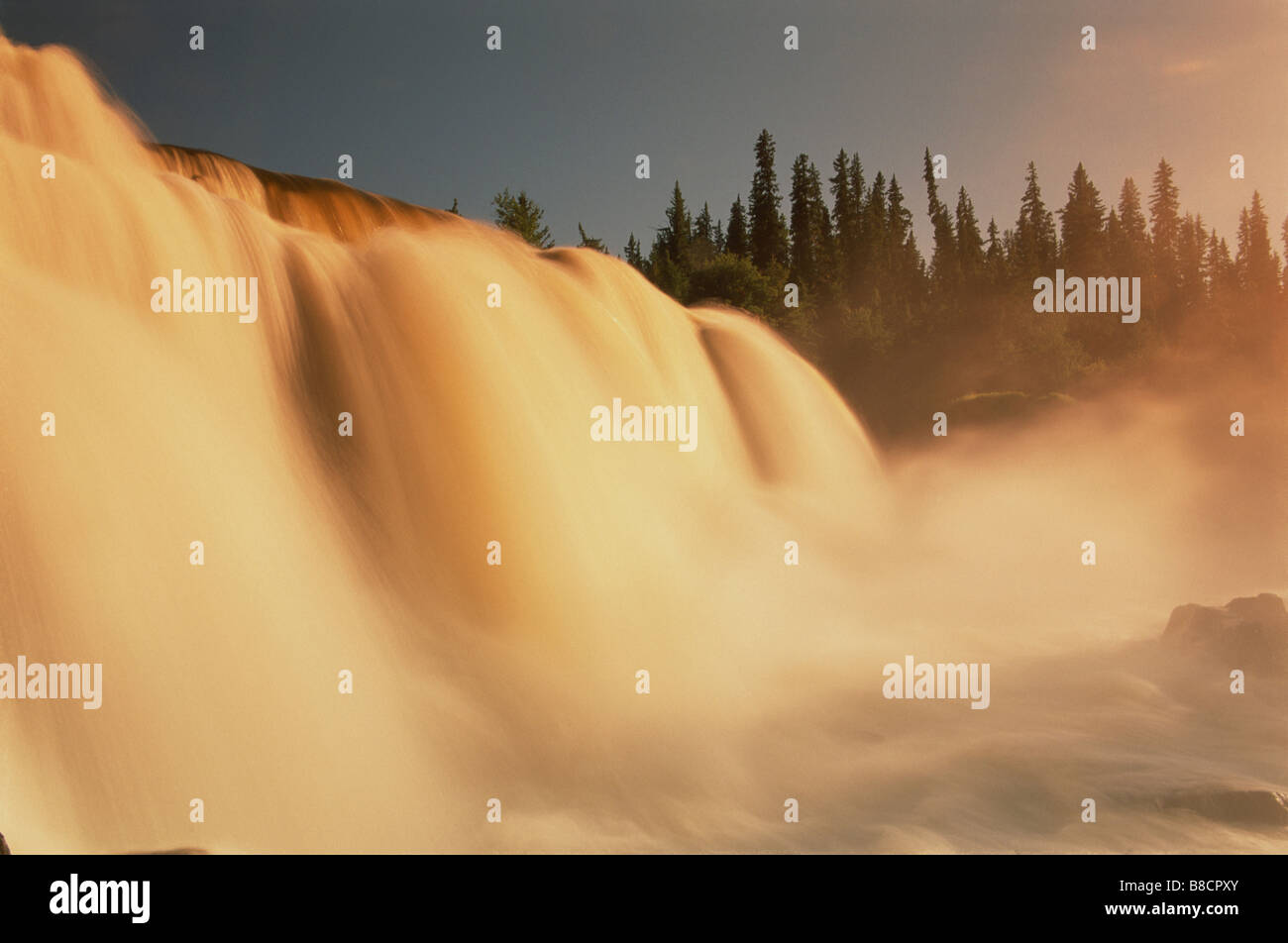 FL6481, Dave Reede; Waterfalls, Pisew Falls heritage PP, Manitoba Stock ...
