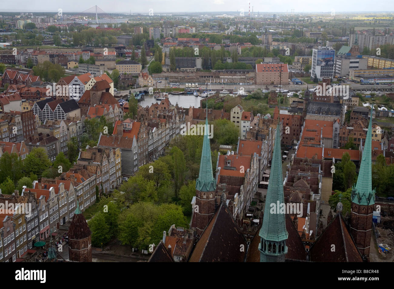 Birds eye gdansk hi-res stock photography and images - Alamy