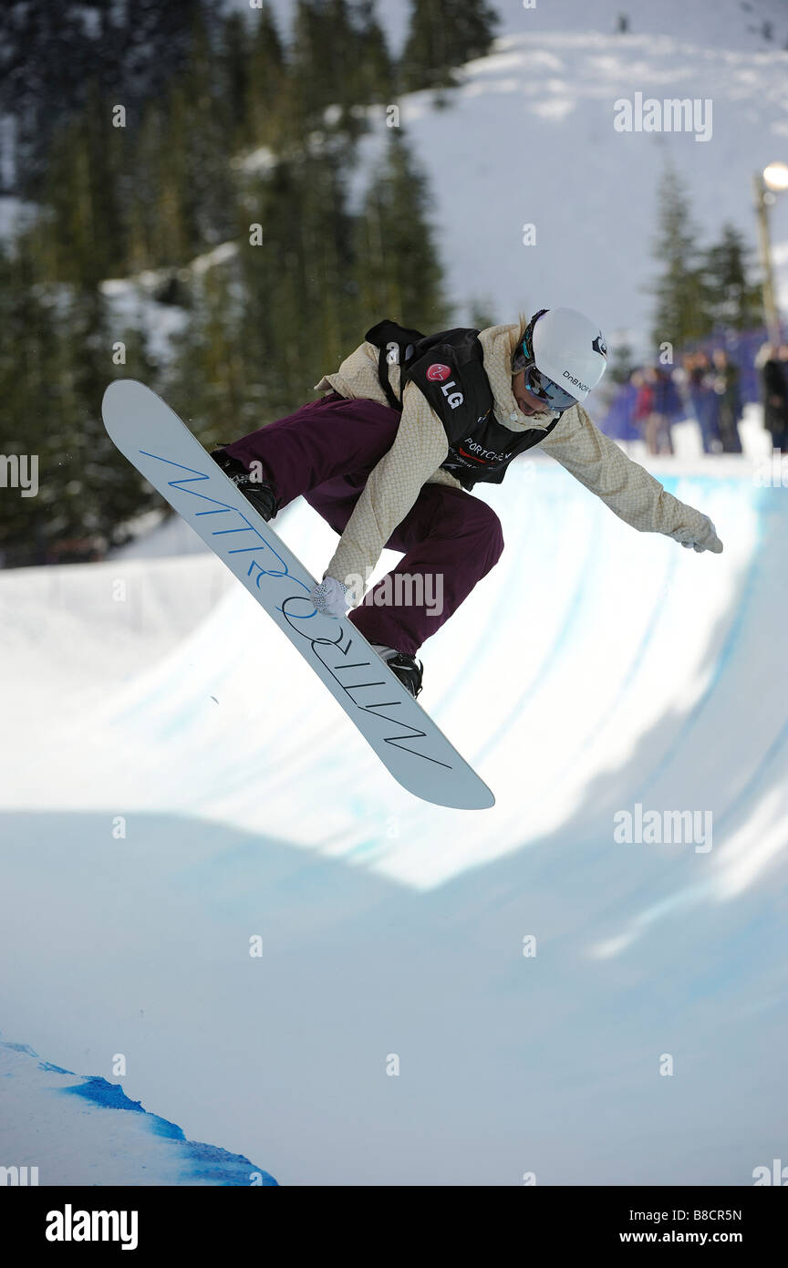 Ladies Half Pipe Lisa Wiik NOR Stock Photo - Alamy