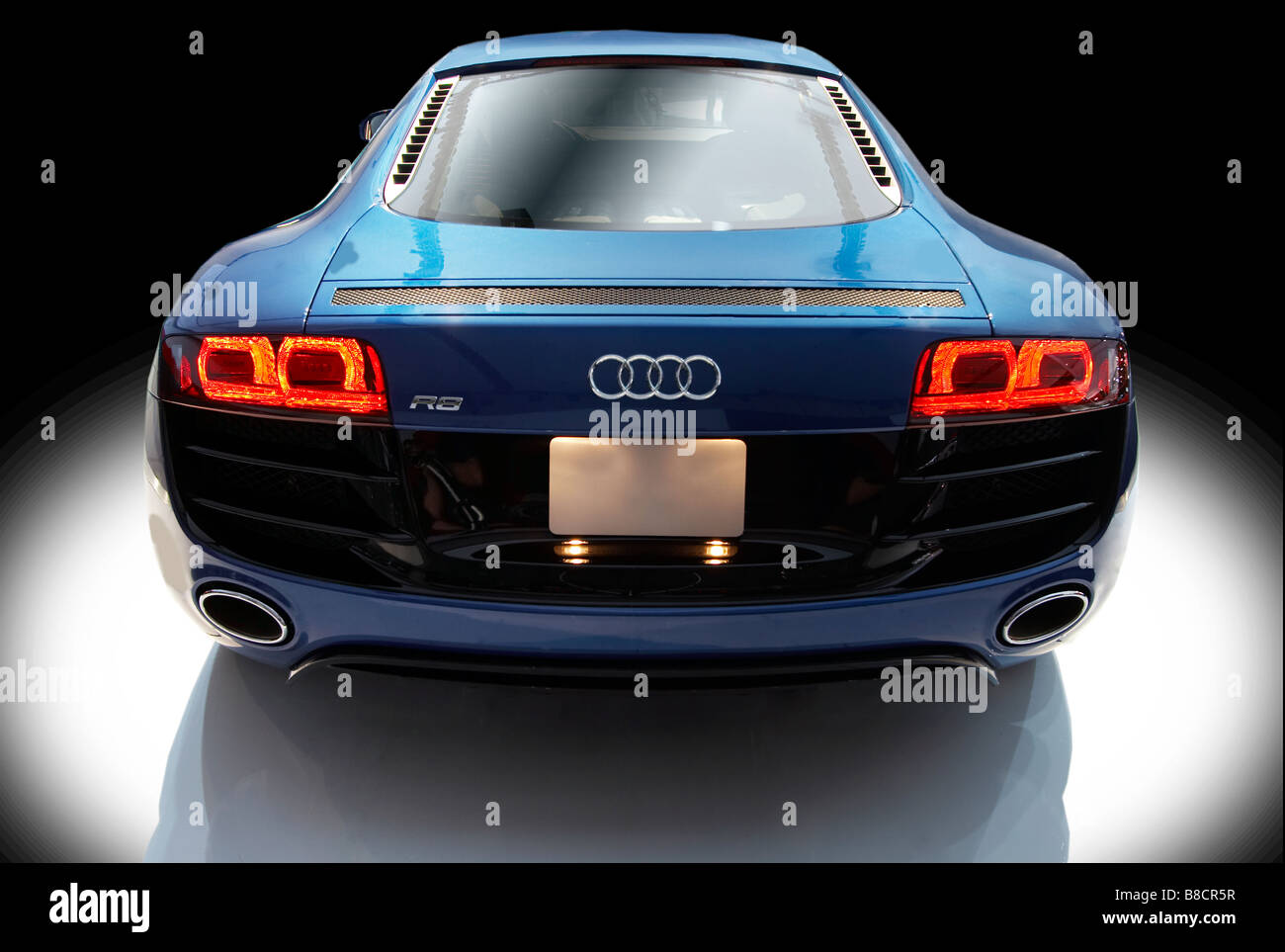 Blue Audi R8 Back