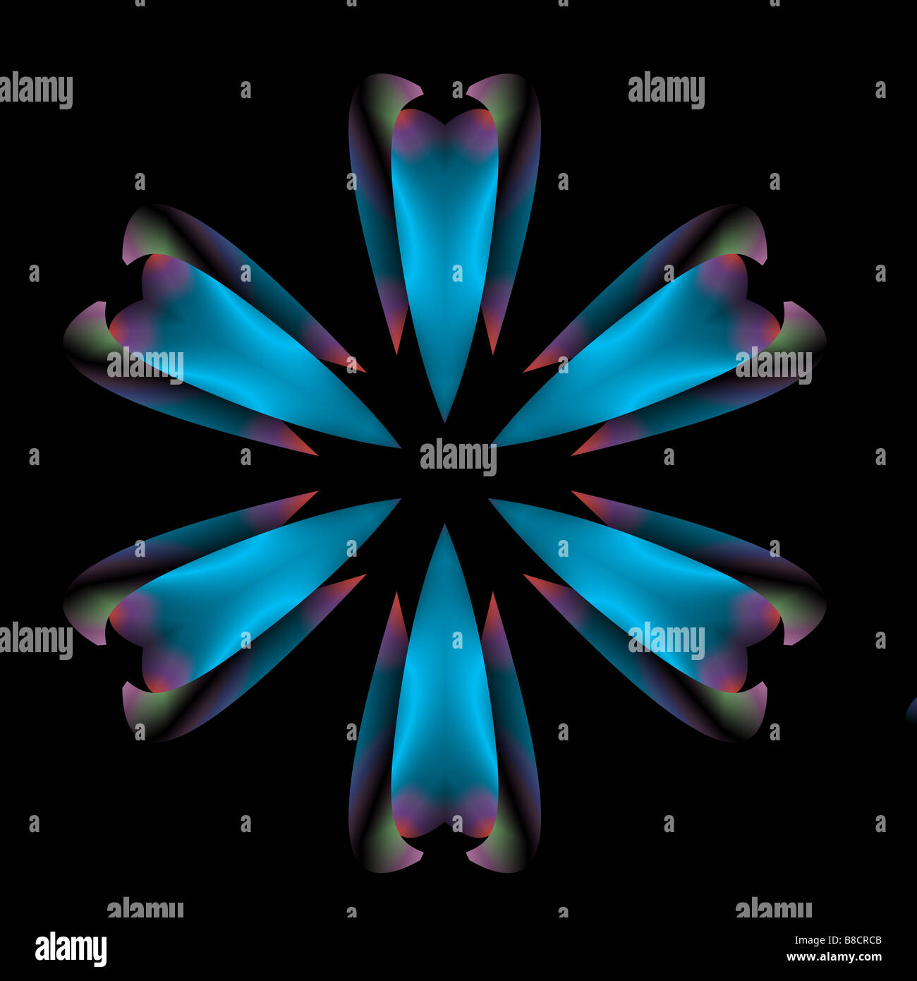 Layered Blue Star Illustration Stock Photo - Alamy