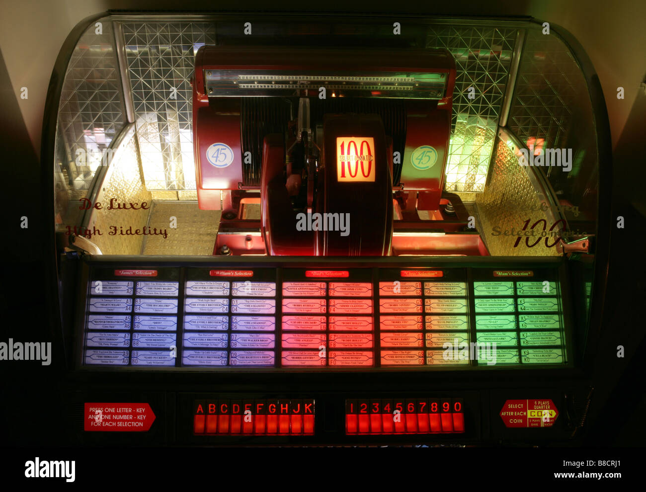 Seeburg 100 select-o-matic Jukebox Stock Photo - Alamy