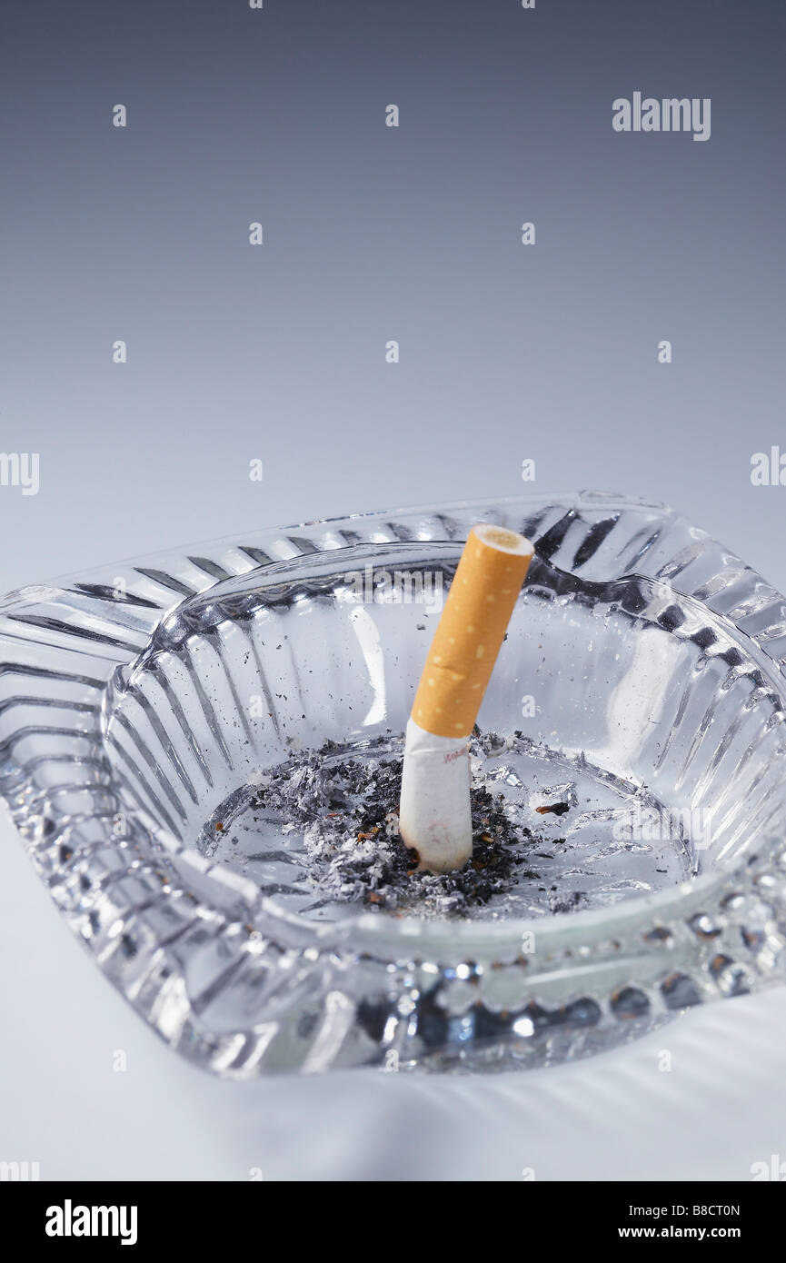 Cigarette Ash Tray Stock Photo - Alamy