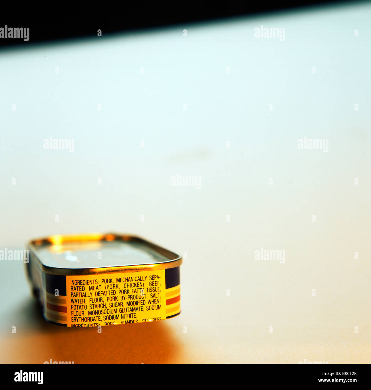 Tin Meat Stock Photo - Alamy