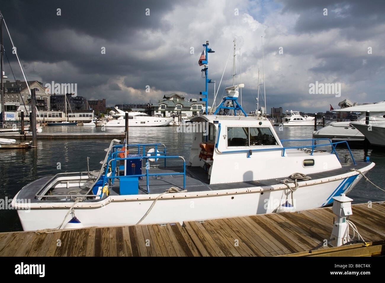 Boston police boat hi-res stock photography and images - Alamy