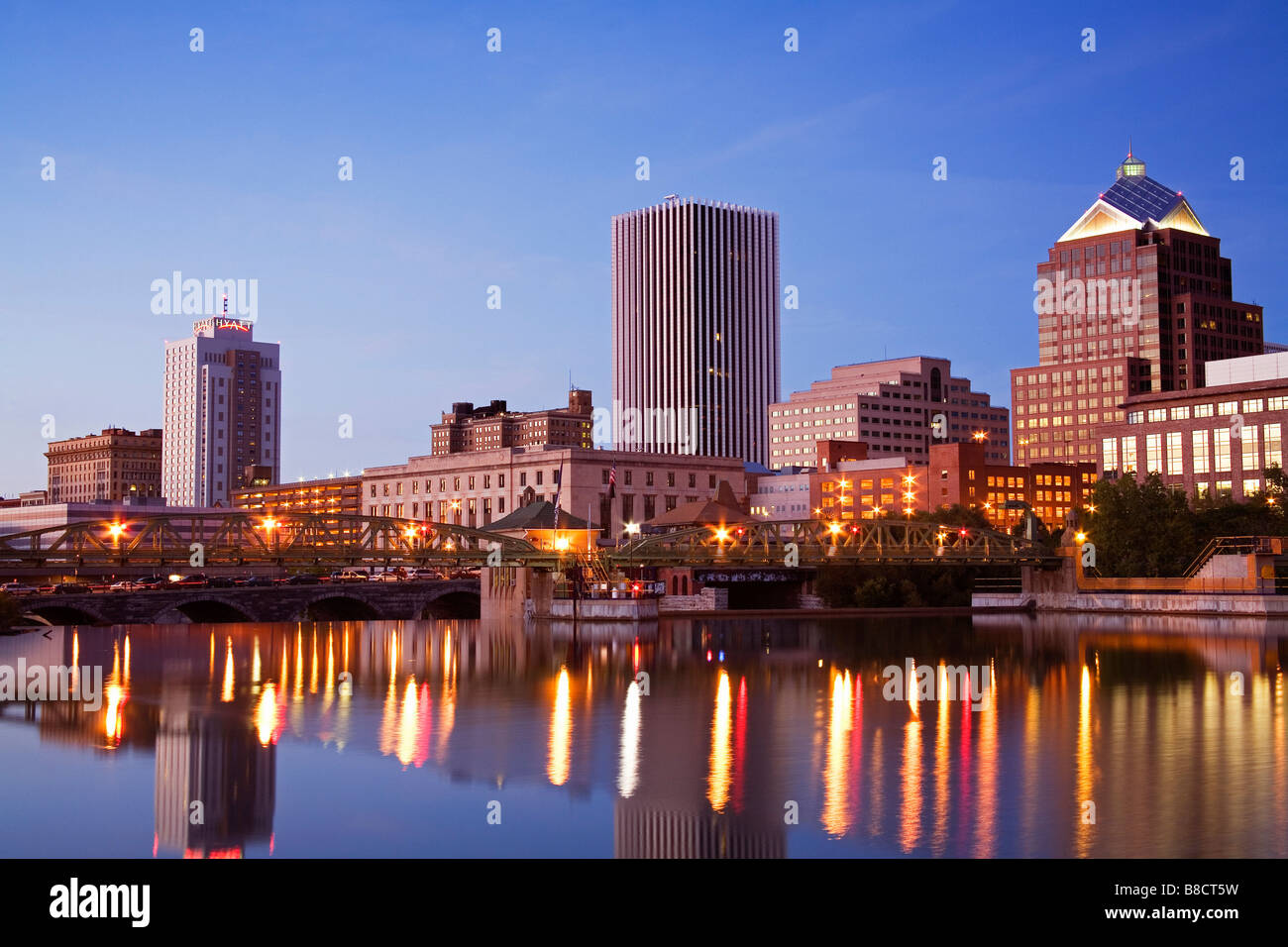 Rochester And New York And Skyline High Resolution Stock Photography ...