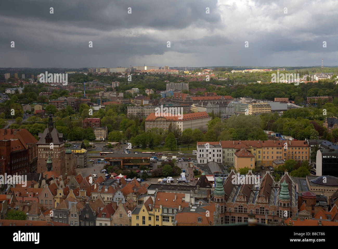 Birds eye gdansk hi-res stock photography and images - Alamy