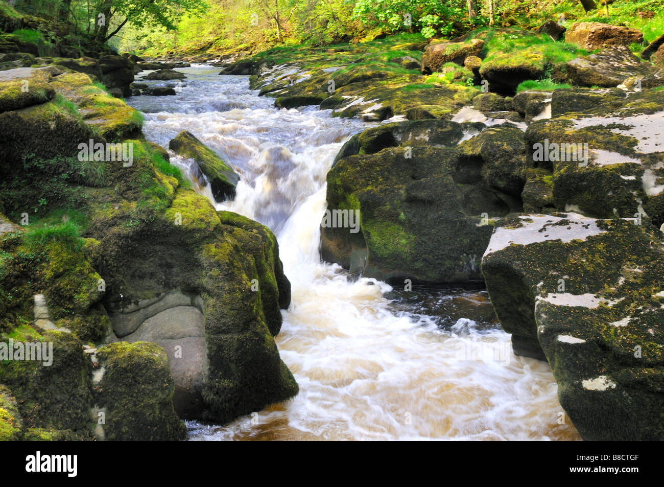 The Deadly but Deceptively Beautiful Strid Waterfall in the valley of ...