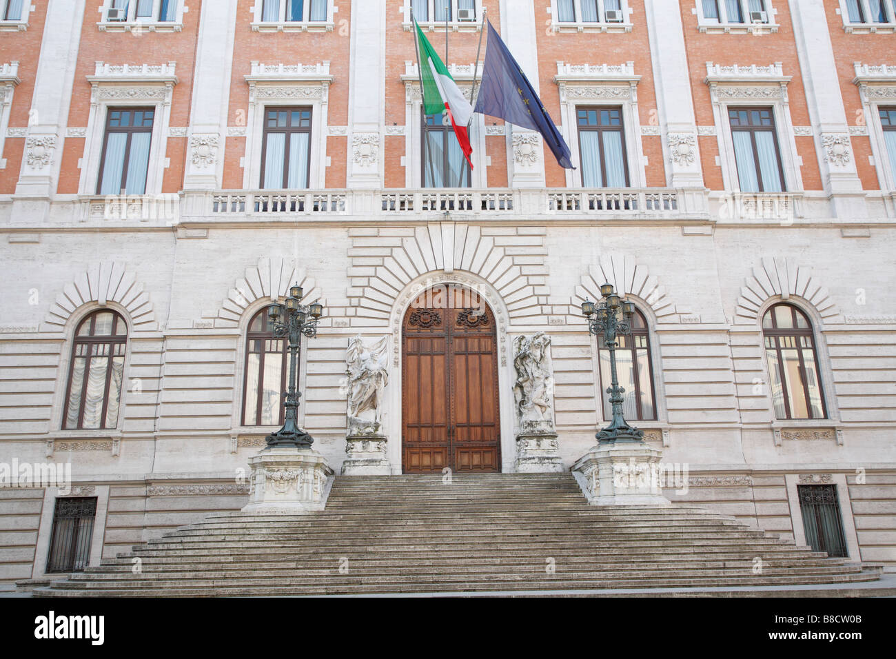 Parliament building, Palazzo di Montecitorio, Rome, Italy Stock Photo ...