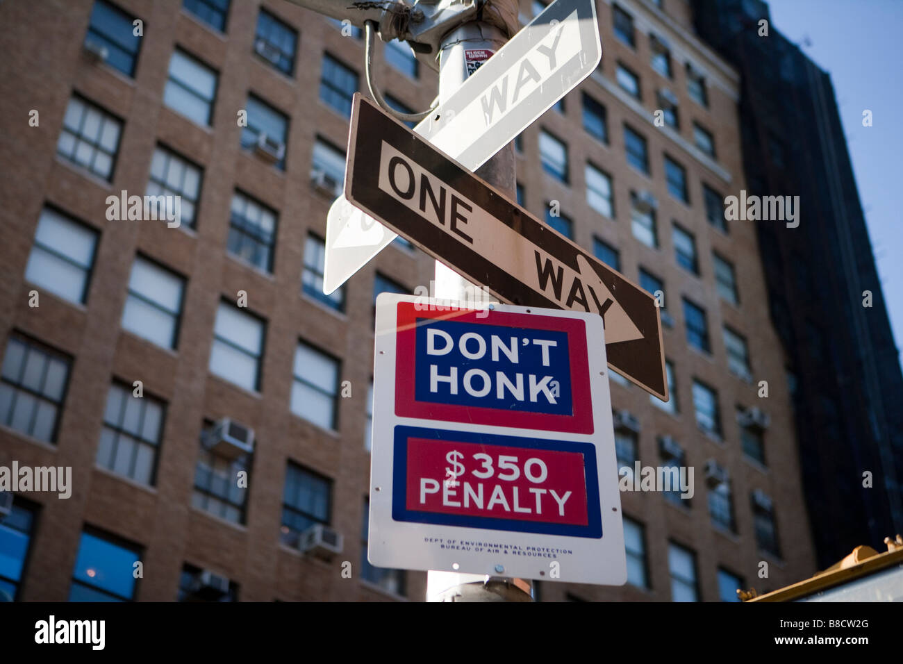 Traffic signs in New York Stock Photo - Alamy