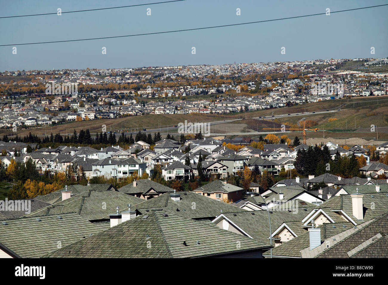 Urban Houses, Calgary, Alberta Stock Photo - Alamy
