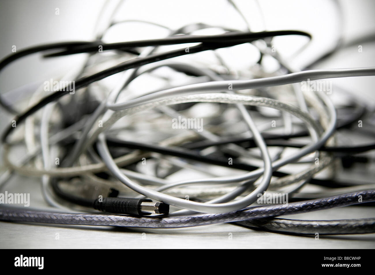 Pile Cables Stock Photo - Alamy