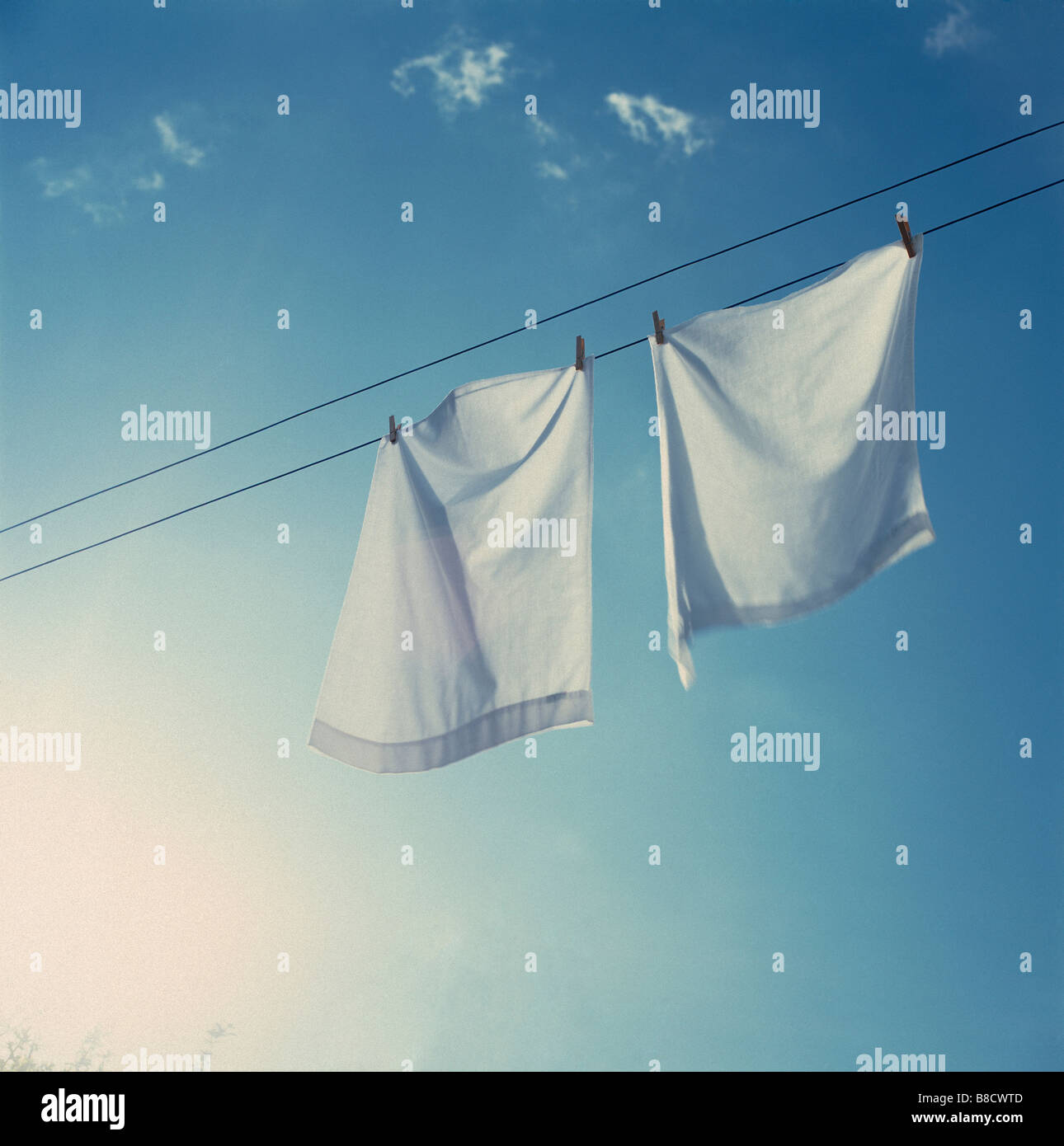 Laundry Wash Line Stock Photo - Alamy