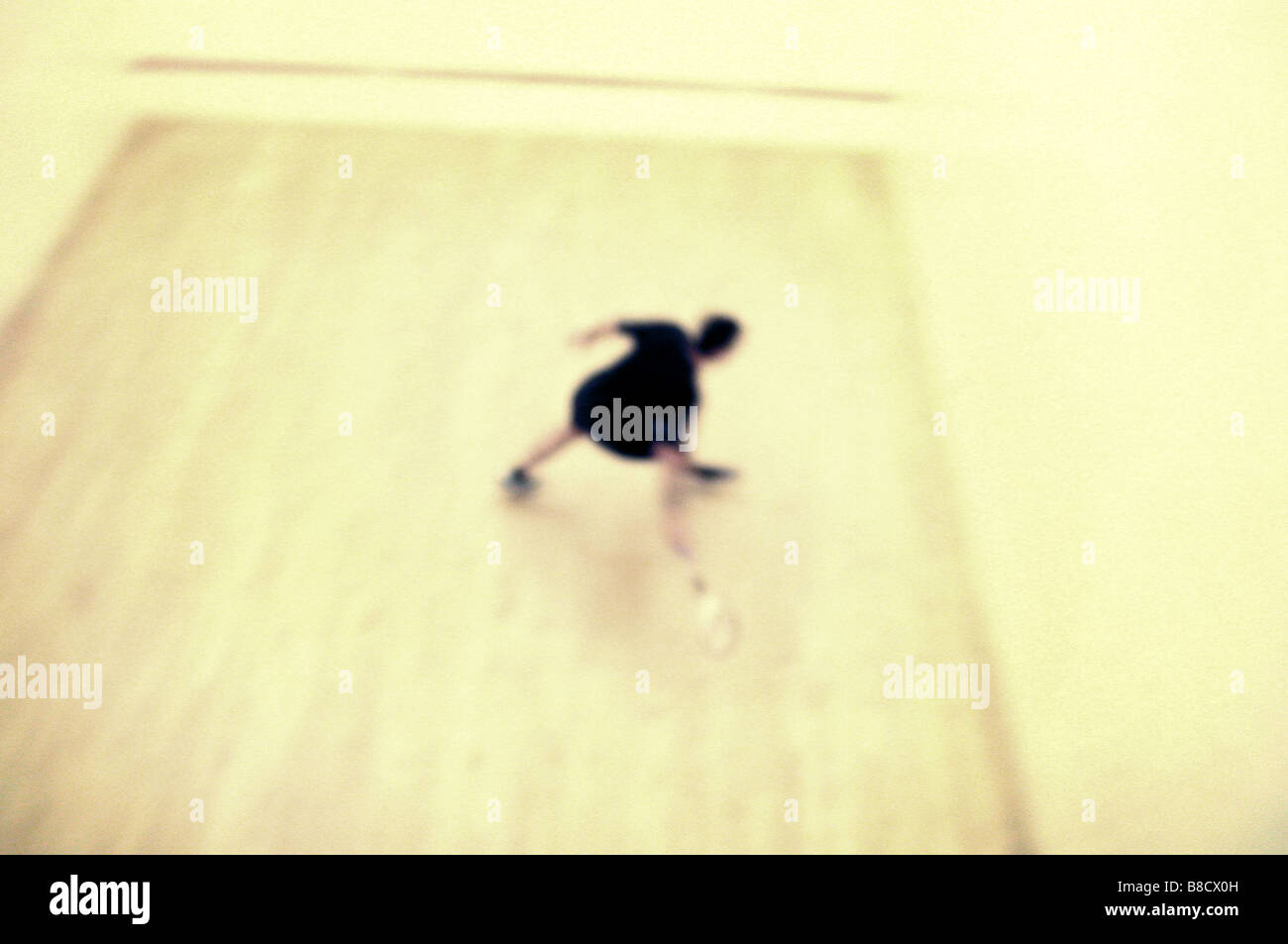 FV2016, Benjamin Rondel; Blurry overview person playing squash Stock ...